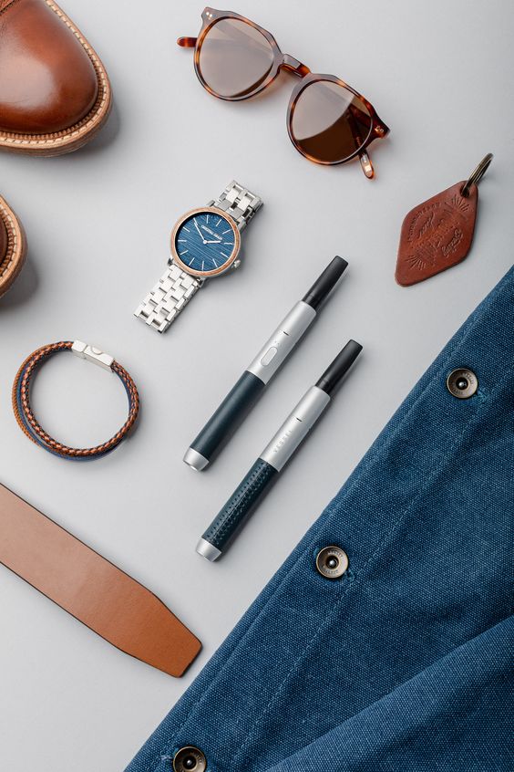 VESSEL CANYON SERIES SILVER NAVY VAPE BATTERY